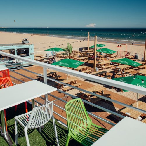 20ft Aqua Container Bar & Roof Terrace - Innovative Hire