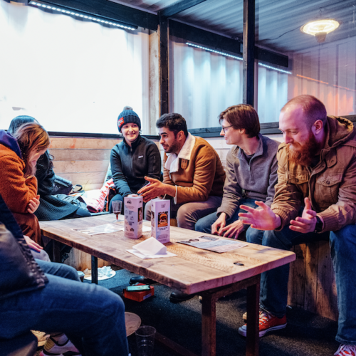 40ft Shipping Container with x5 Booth Seating Areas - Innovative Hire